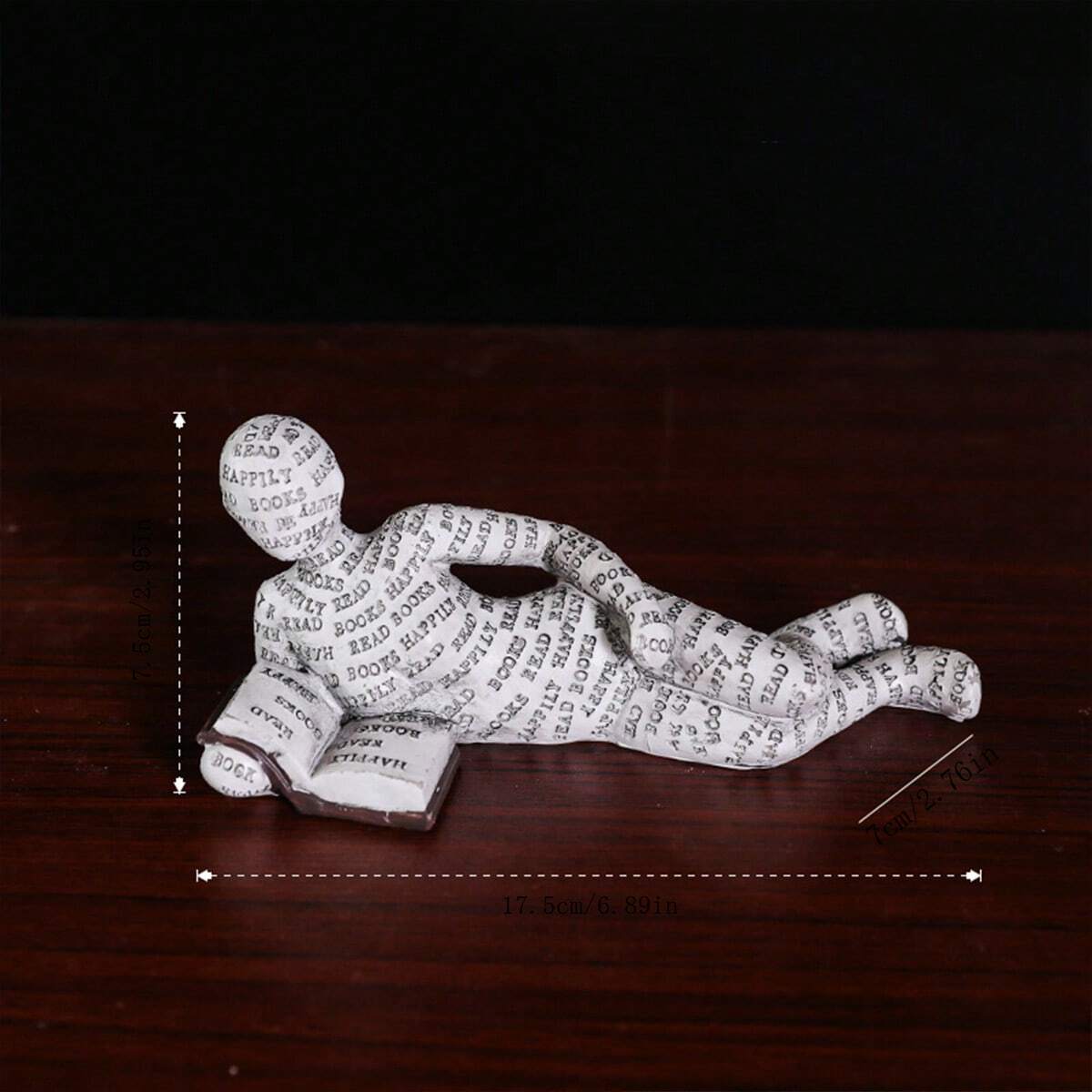 1pc European-Style Abstract Reading Figure Decoration For Living Room ...