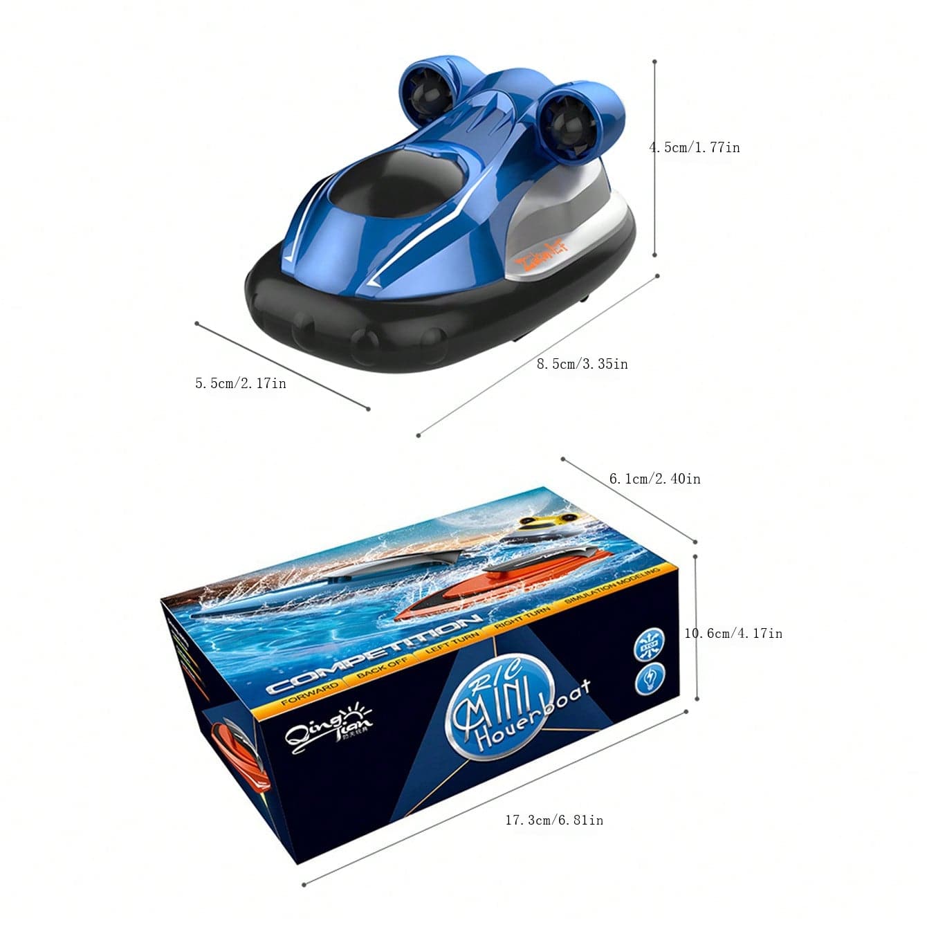 2.4GHz RC Hovercraft/Speedboat With Functions Of Forward, Backward,Left ...