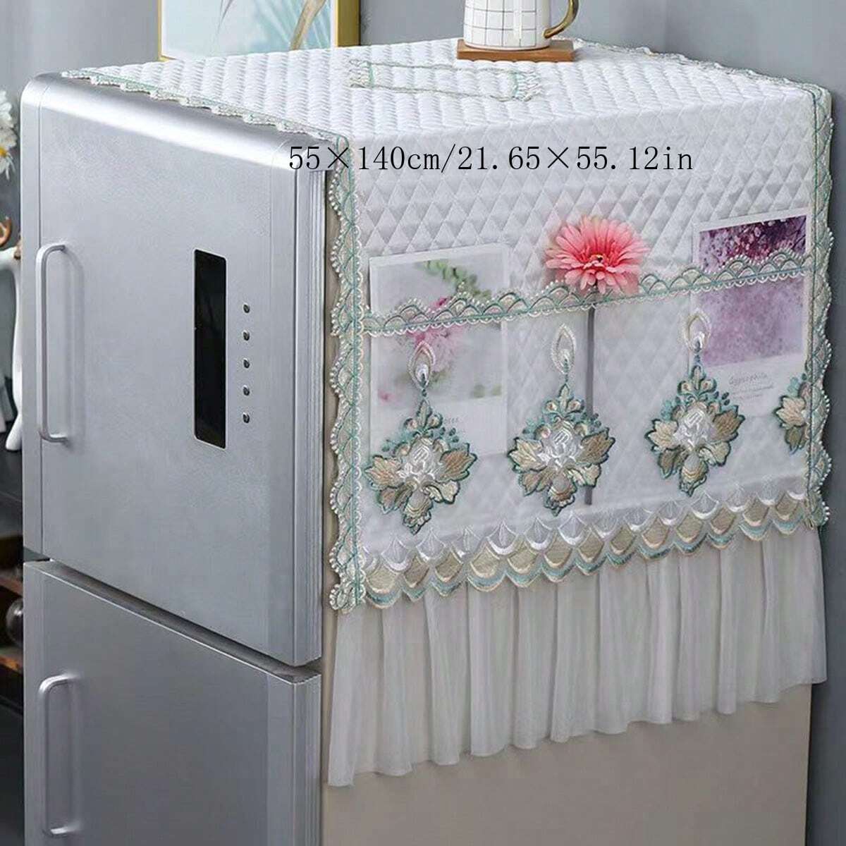 Single Door Refrigerator Dust Cover, Universal Fridge Top Cover And ...