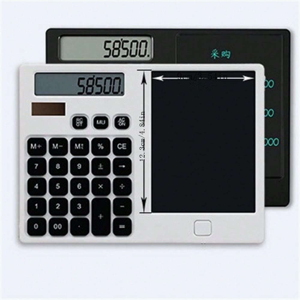 12-Digit Solar LCD Handwriting Board Calculator For Business, Office, And Students | SHEIN
