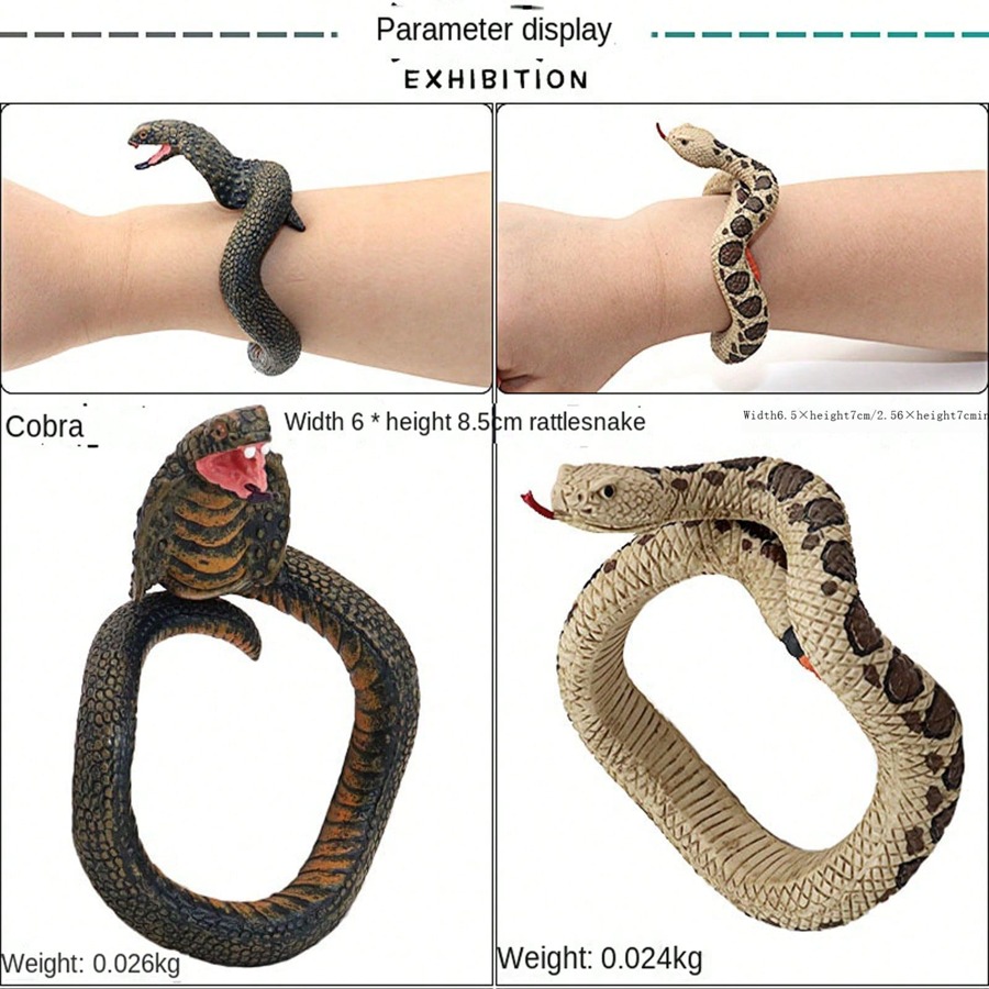 Realistic Plastic Solid Animal Bracelet Model With Snake/Mamba/Snake ...