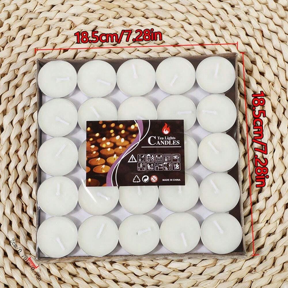 50 Pieces Of Wax Heating Tea-Making Candles, Romantic And Creative ...