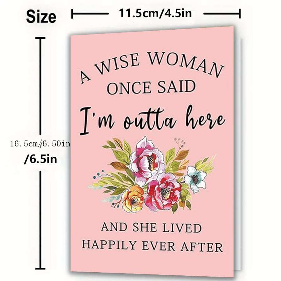 1pc Ms Missonemis Funny Retirement Cards Humorous Leaving Cards From