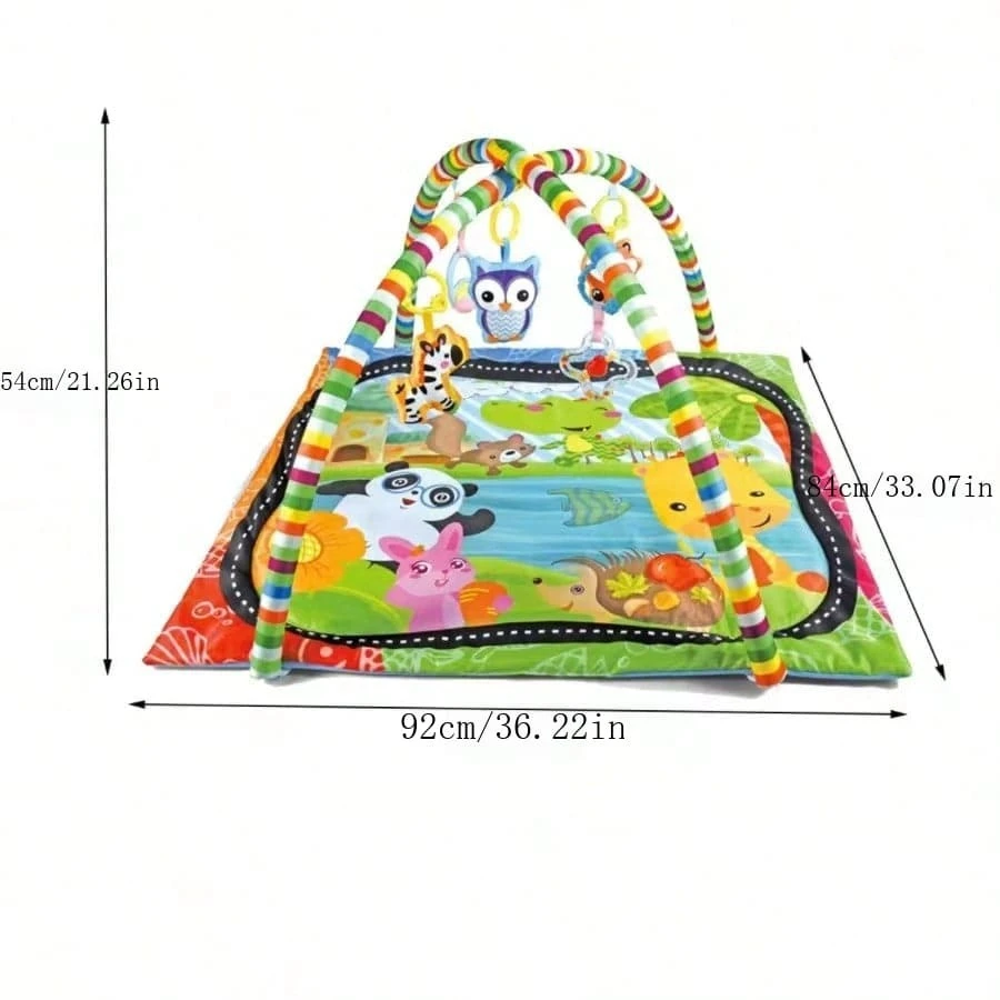 Baby Play Mat, Tummy Time Activity Mat, With 5 Detachable Toys ...