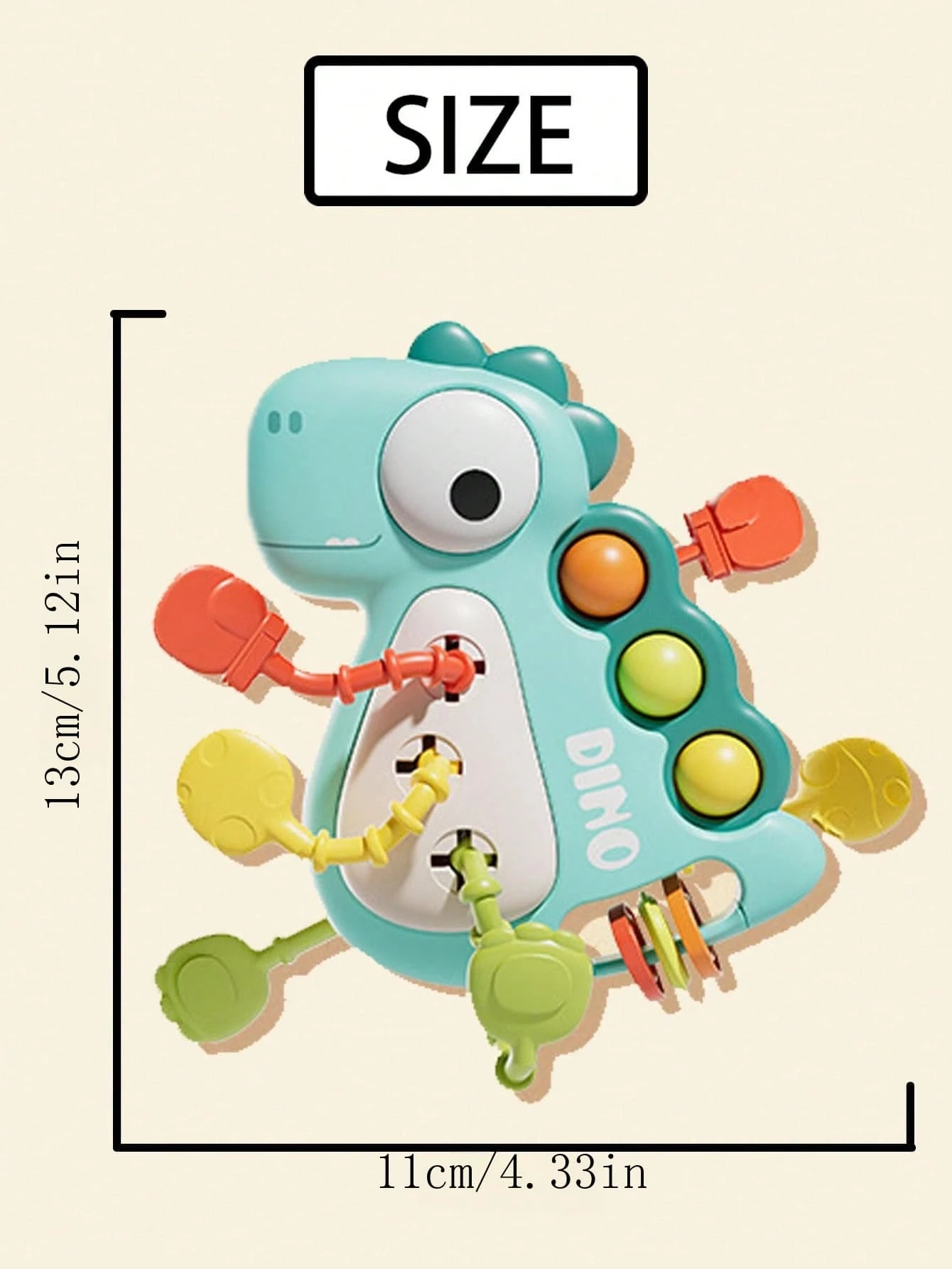 New Baby Chewing Dinosaur Toy, Halloween & Christmas Gift, Pull & Grab ...