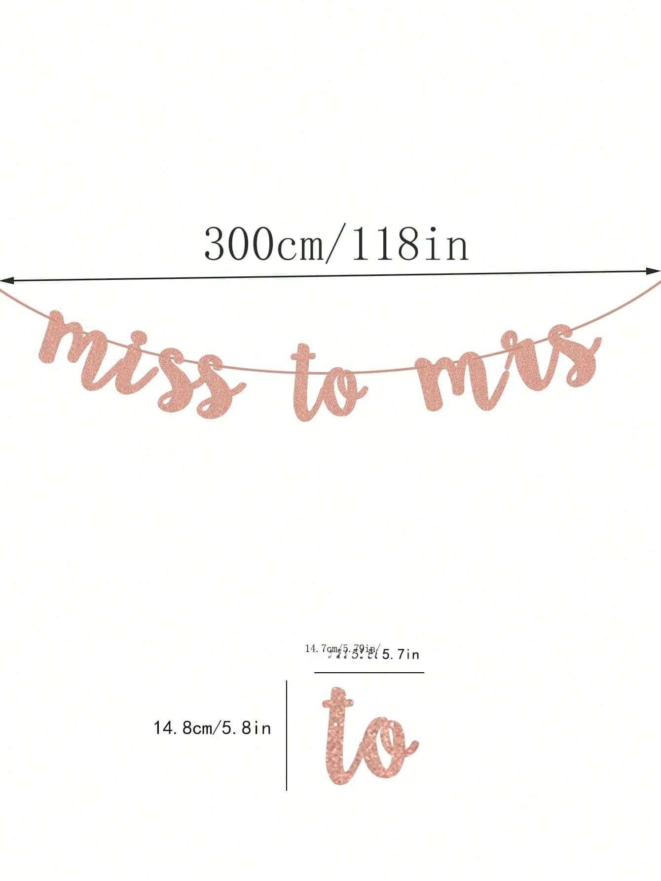 1pc Miss To Mrs Bachelorette Party Banner Wedding Party Backdrop ...