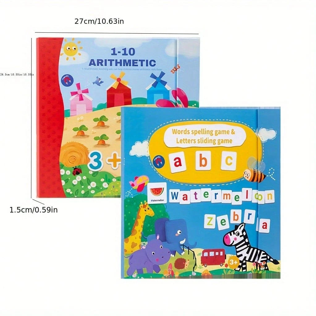 Paper Magnetic Children's Alphabet And Number Cognitive Learning Book ...