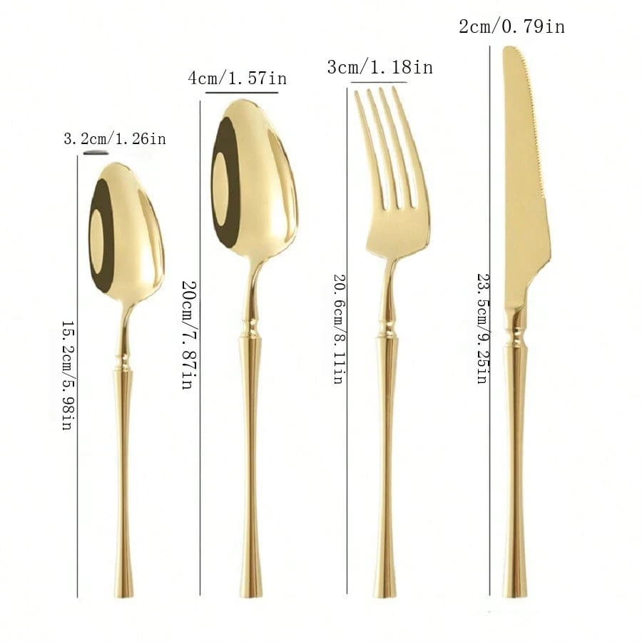 New Thick Stainless Steel Cutlery Set For Steak, Including Knife, Fork ...