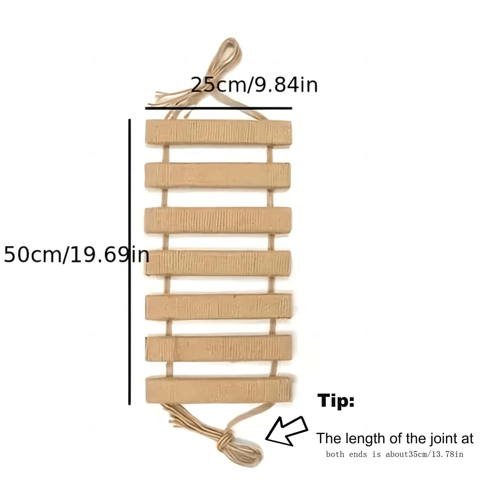 1pc 19.69in Solid Wood Rope Ladder Cat Climbing Frame, DIY Cat Ladder ...