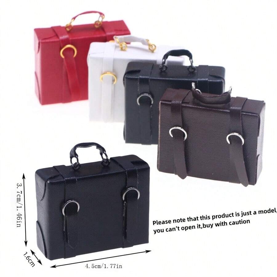1:12 Miniature Portable Briefcase Model (Non-Opening, Display Only ...
