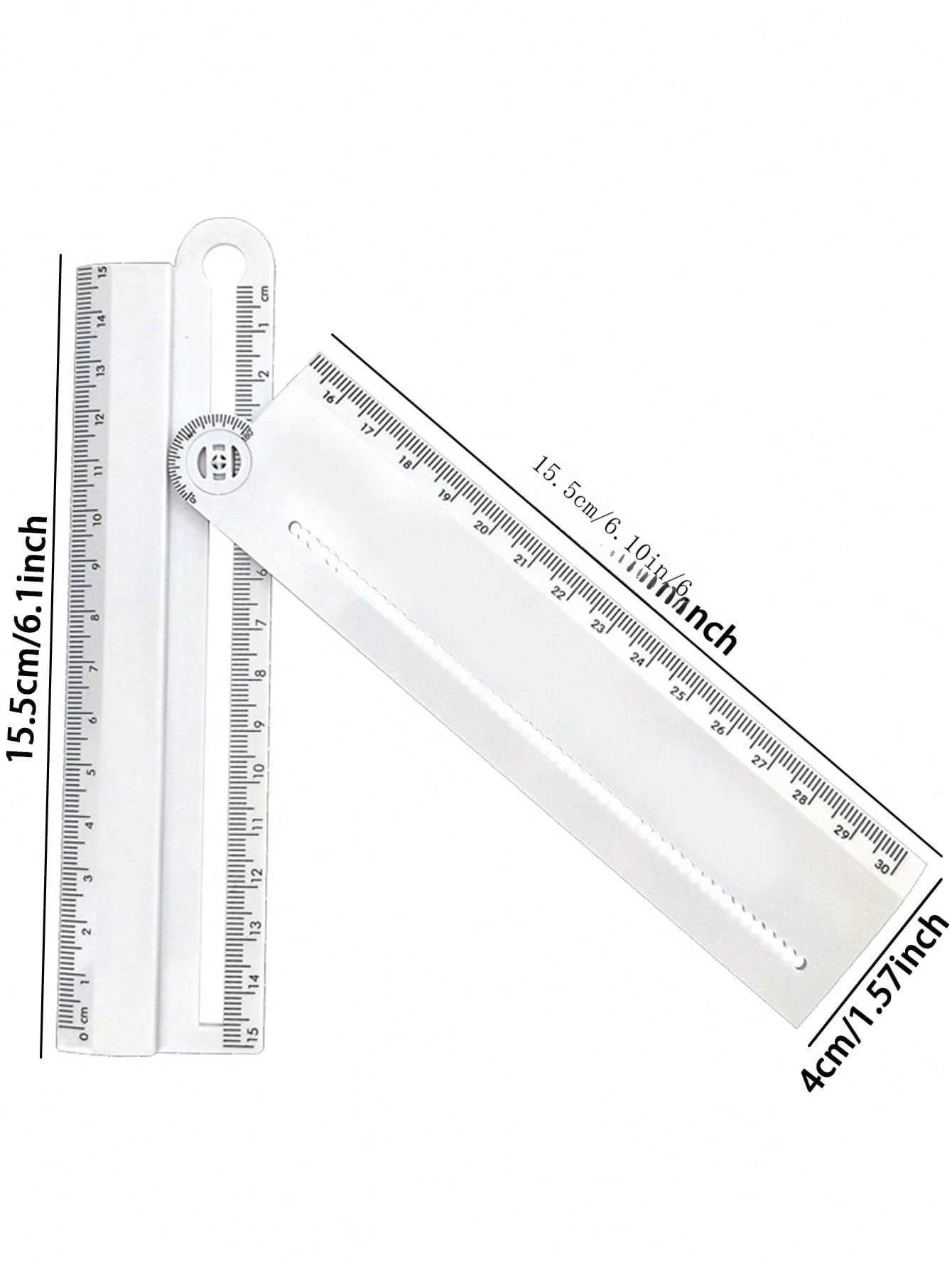 1 Multi-Function Ruler Can Replace The Ruler, Angle Ruler, Compass, Arc ...