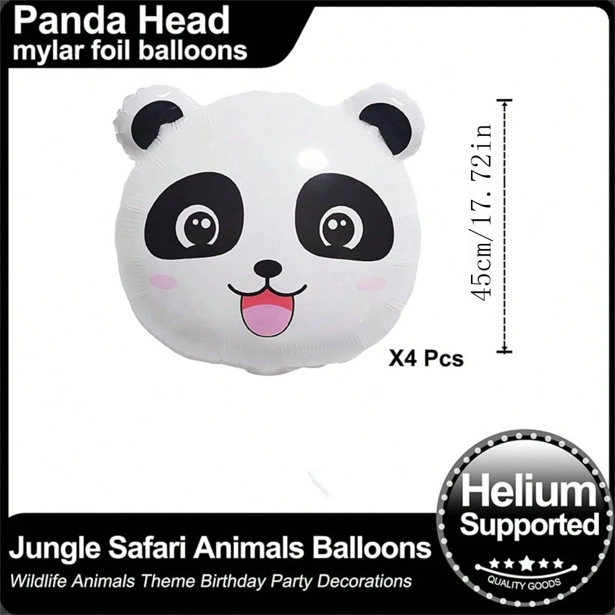 Giant Panda Balloons Jungle Safari Panda Balloons Cute Panda Balloons ...