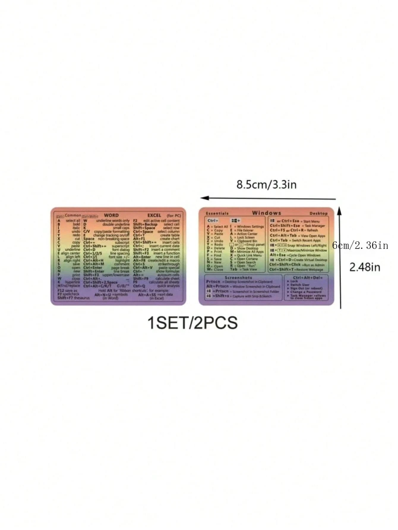 4pcs Windows Shortcut Key Sticker Cover Decoration Laptop Keyboard ...