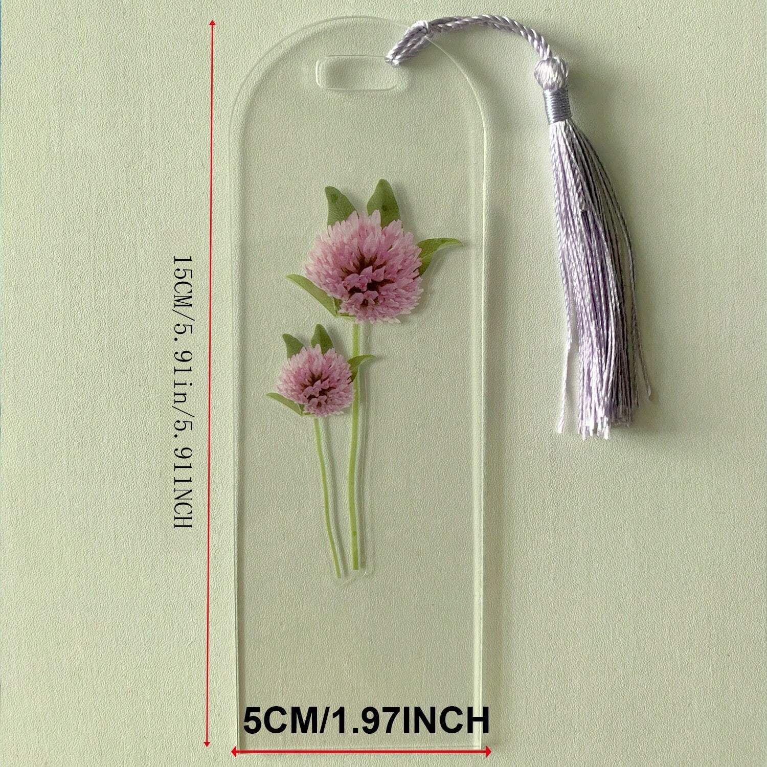 Clear Acrylic DIY Bookmarks 6Pcs Rectangle Plastic Craft Transparent ...