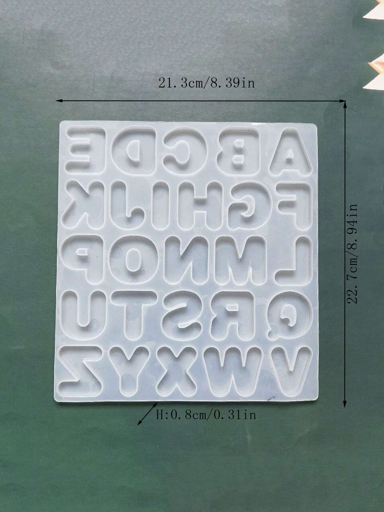 Silicone Plaster Alphabet Mold With Smooth Surface - Suitable For ...