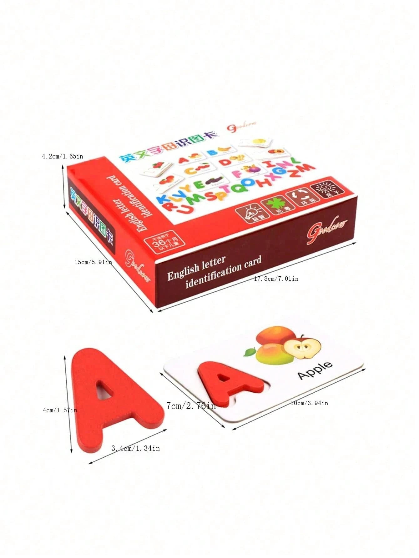 Montessori Wooden ABC And Fruits Jigsaw Puzzle - Fun Preschool Learning ...
