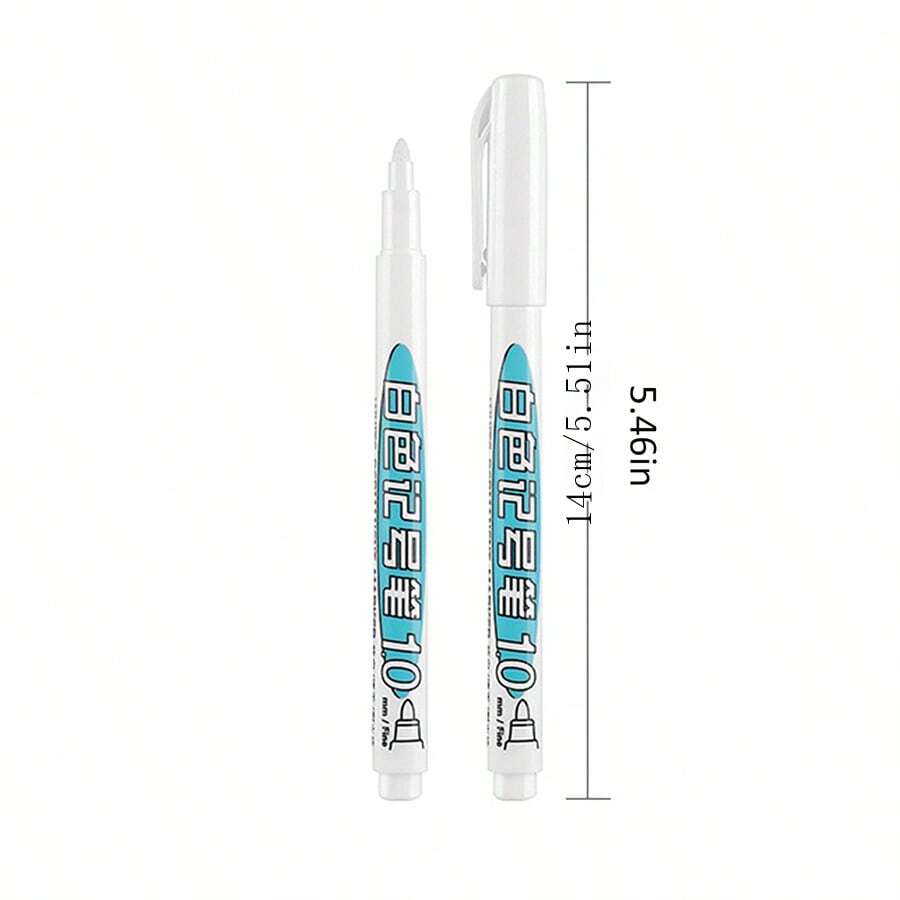 White Marker Pen, Small Tip Water-Based Paint Marker, Waterproof ...