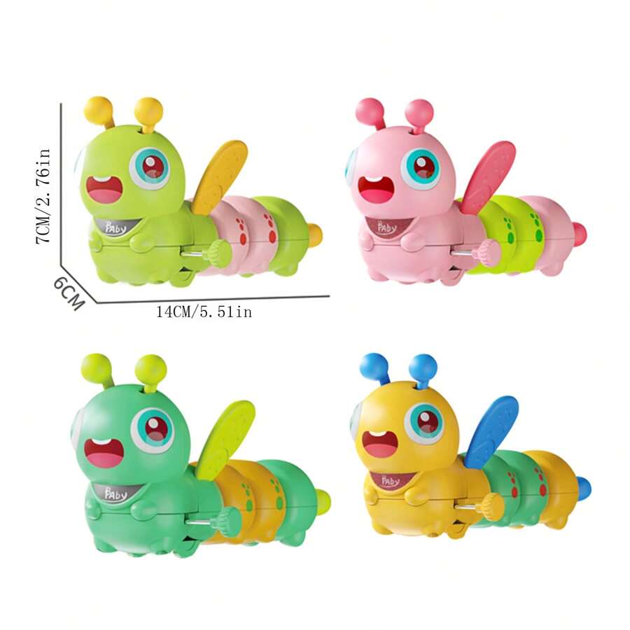 Wind-Up Clockwork Caterpillar Infant Crawling Moving Running Puzzle ...