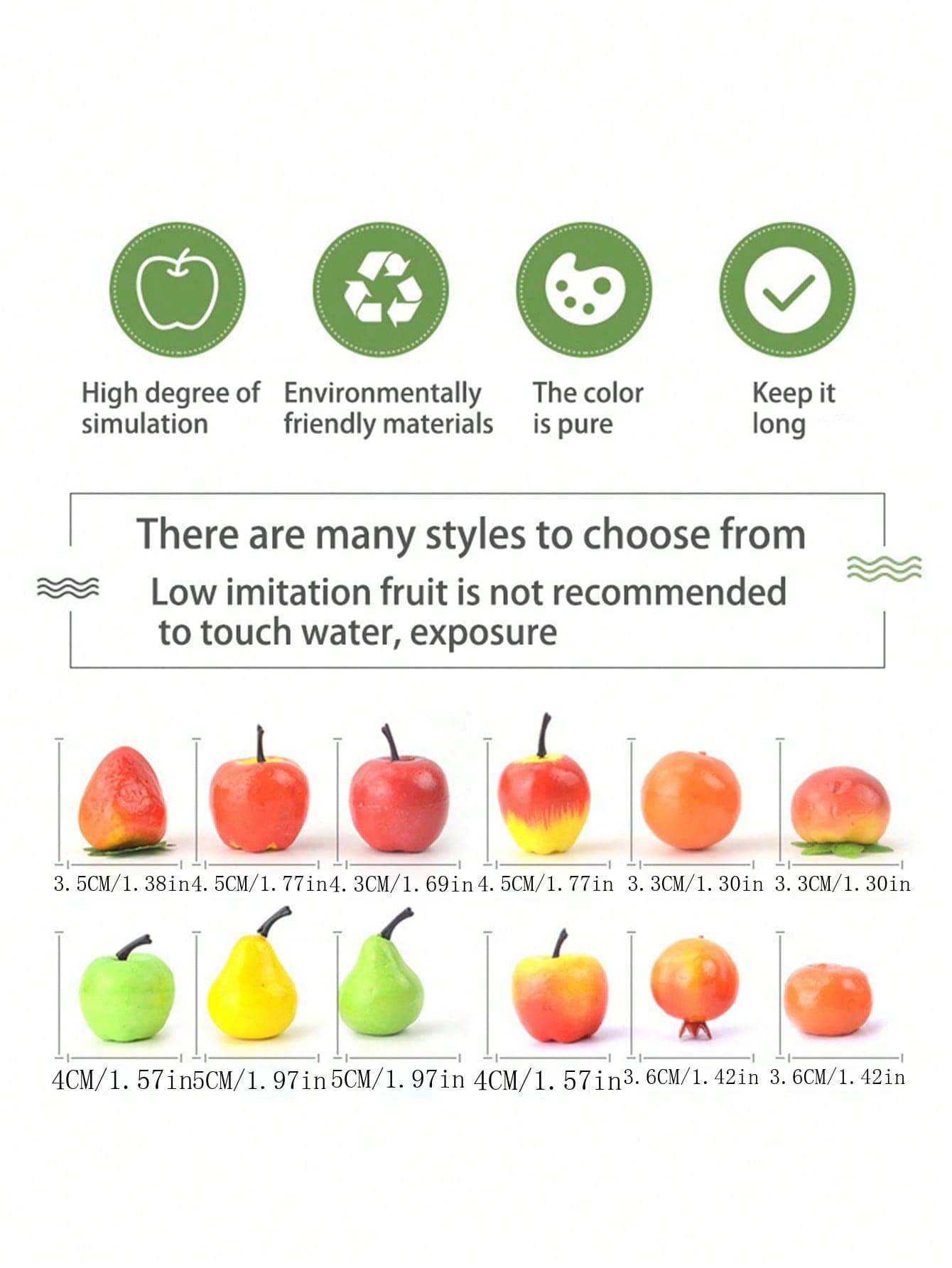 Foam Mini Fruit Model Small Vegetable Set Fake Fruit Decoration Props ...