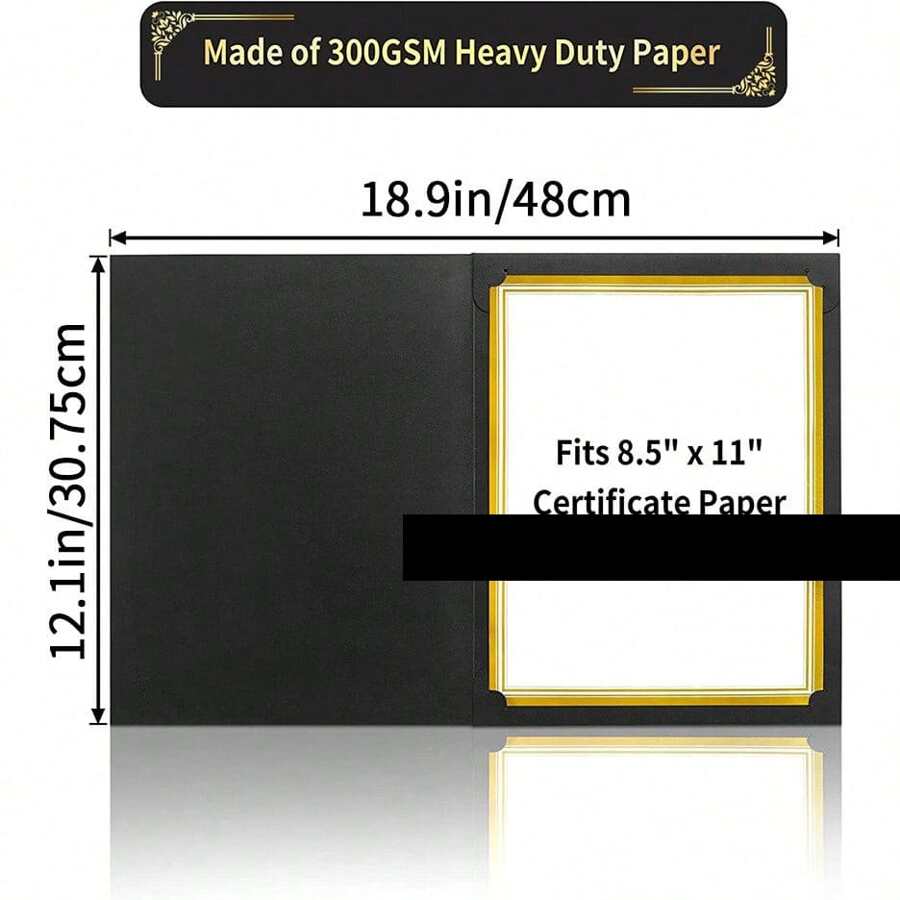 5pcs Certificate Holders, Black Diploma Holders, Certificate Covers For ...