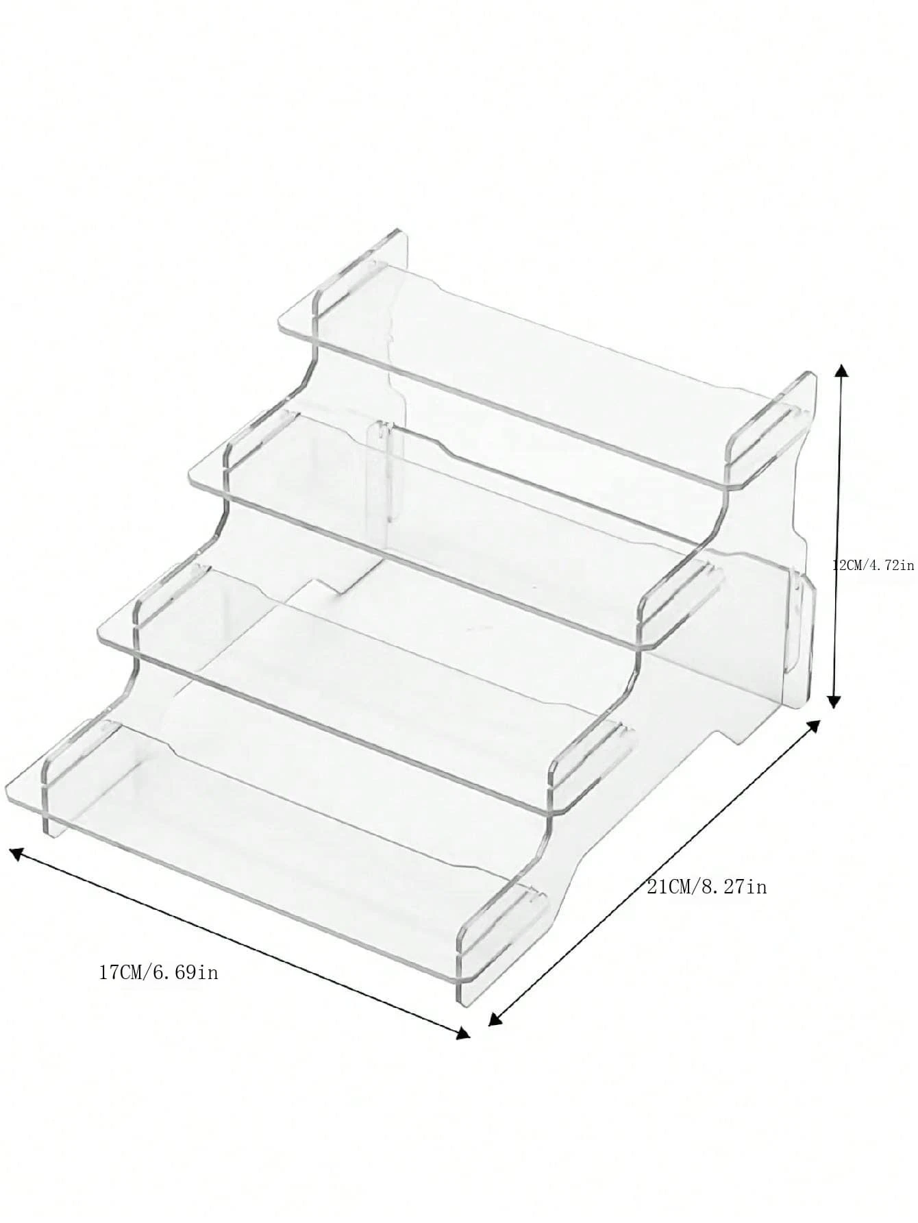 1 Pc Acrylic Display Risers, Clear Shelf 4 Tier Cupcake Display Stand ...