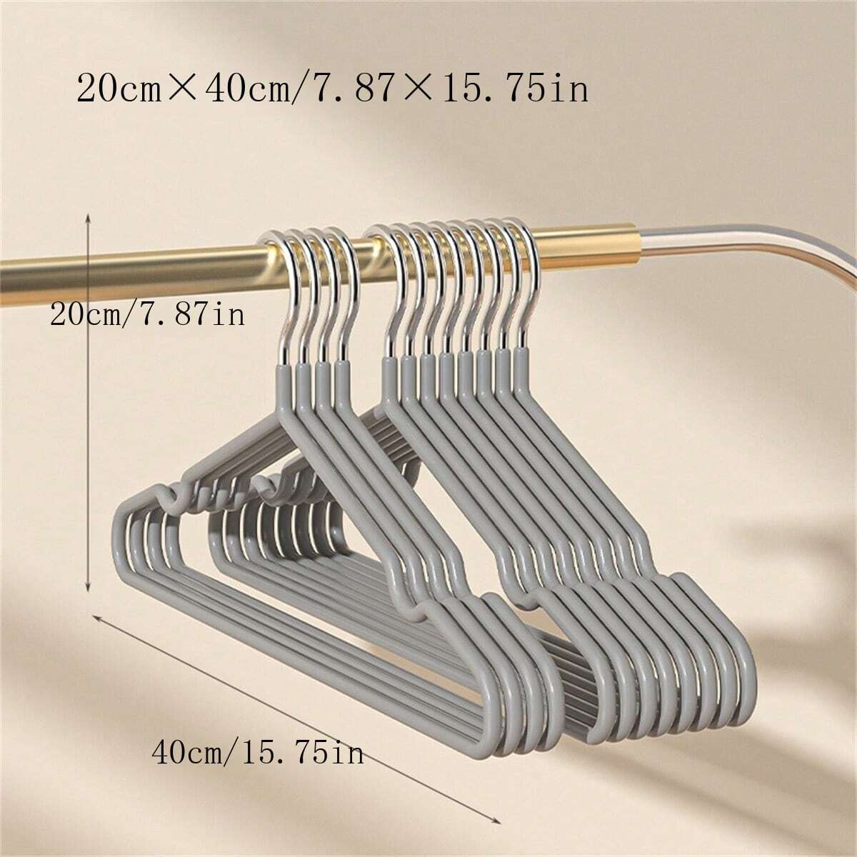 10pcs Standard Hangers, Multiple Colors Available, Anti-Slip Clothes ...