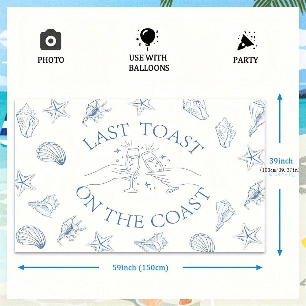 1pc, Bachelorette Themed Photography Background Cloth Last Toast On The ...