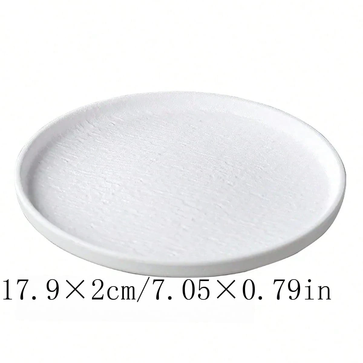 Porcelain-Like Plate, Round Shallow Plate With High-End Feeling For ...