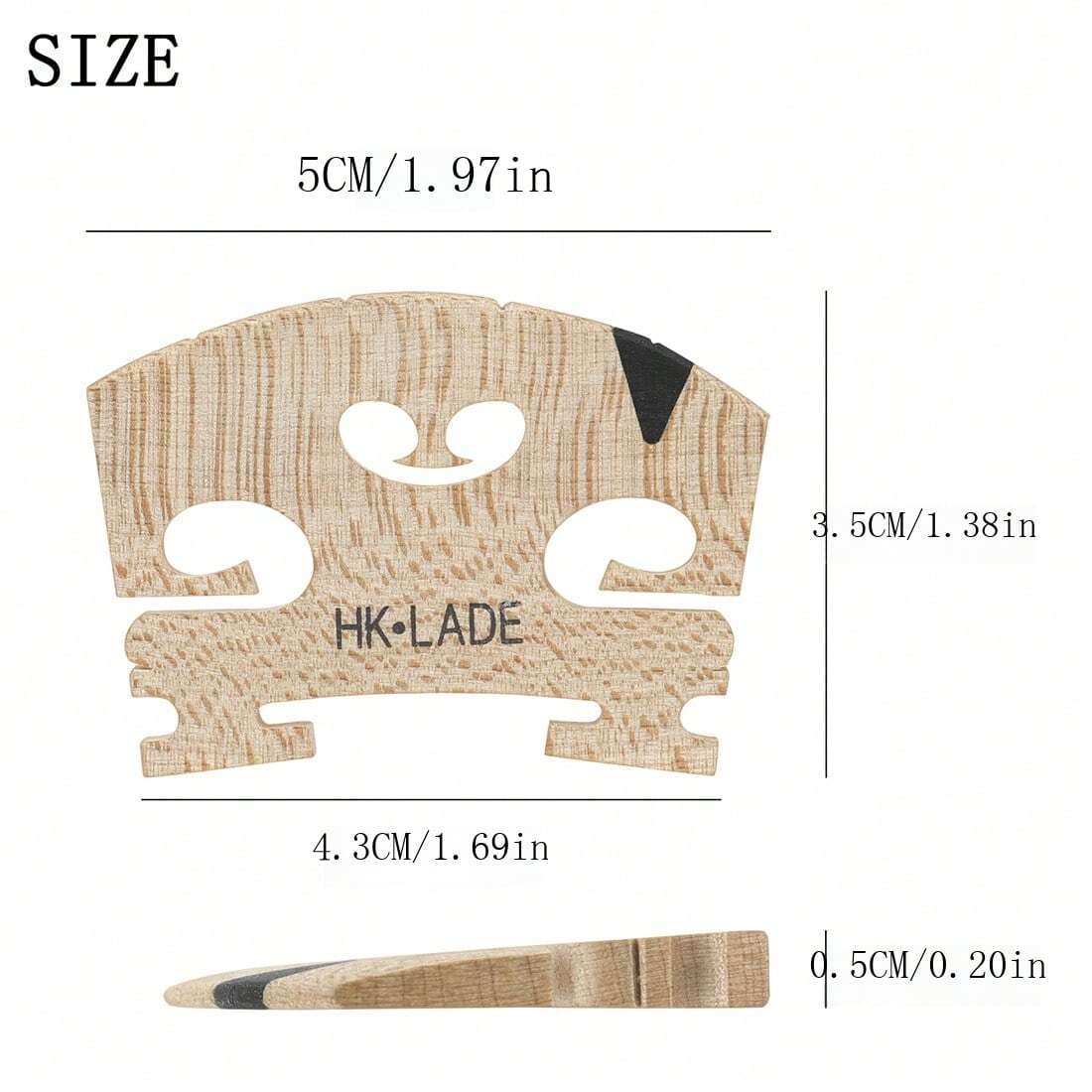 Maple Wood Material Violin Bridge Code Violin Code Bridge 4/4 Violin ...