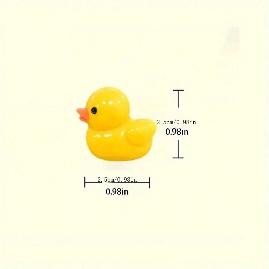 8 Pcs Duck Refrigerator Magnets Set, Oval Plastic Cartoon Yellow ...