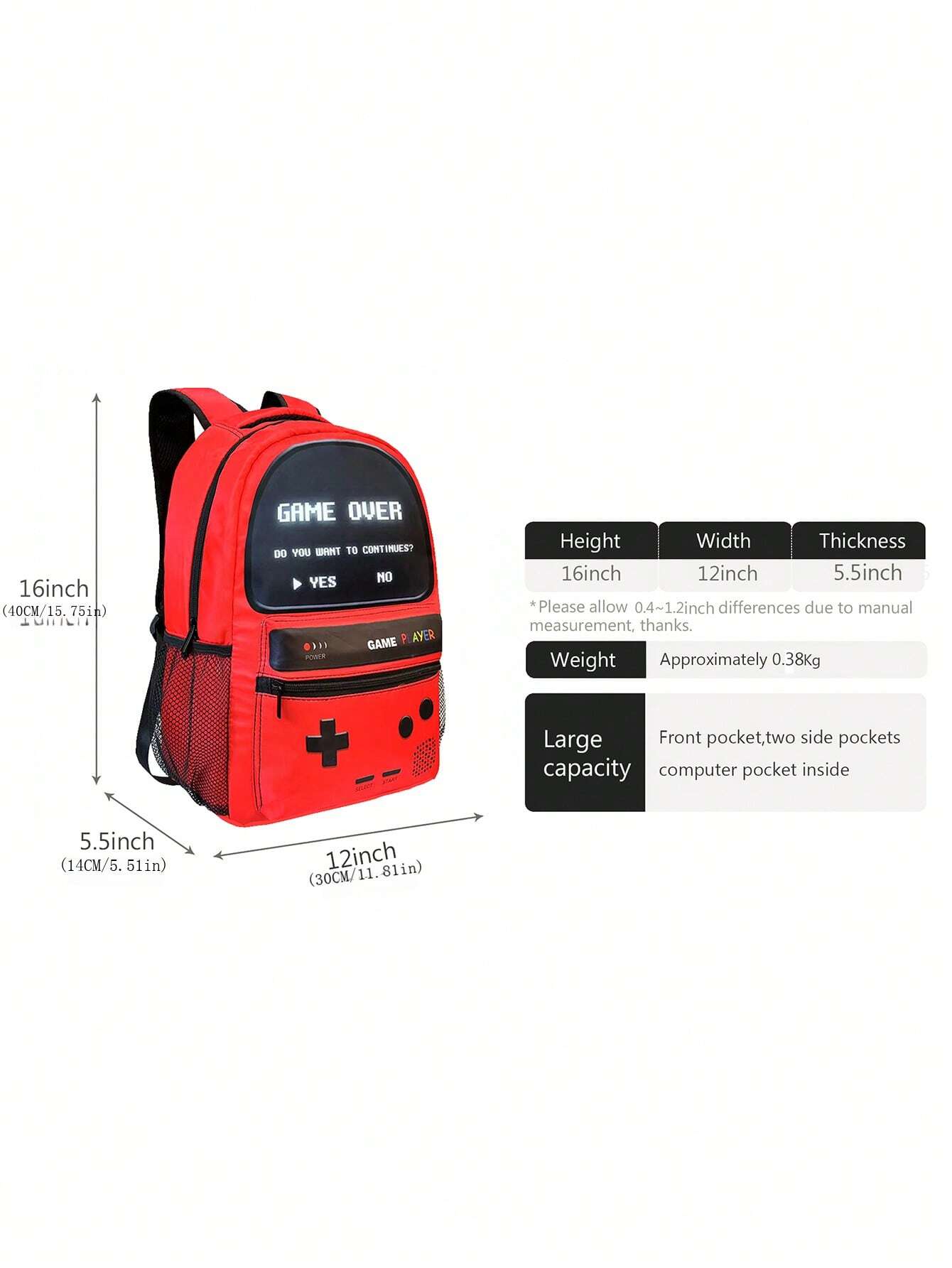 Back To School Backpack For Boys - Gamer Boys Backpack For Kids ...