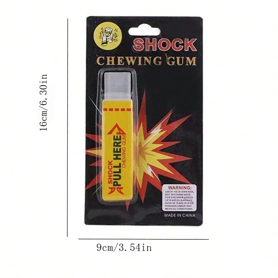 Shock Chewing Gum Prank Toy, Creative Halloween Gag Gifts, Electric ...