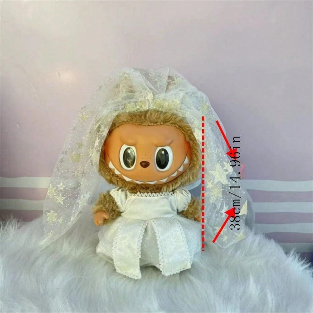 38cm Cute Labubu Doll Clothes Labubu Plush Doll Clothes, Labubu Clothes ...