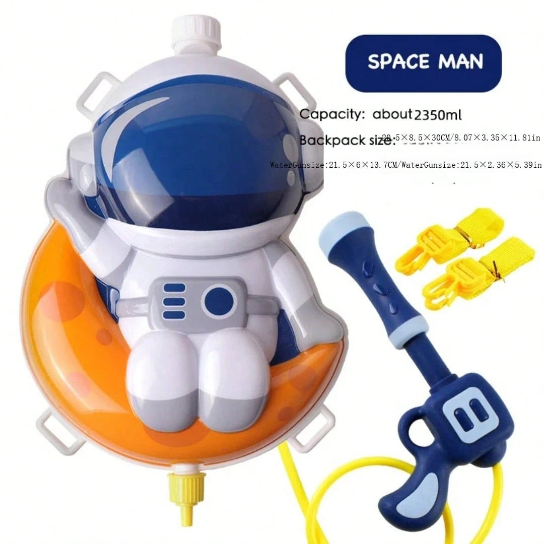 Summer Water Gun Beach Children's Toy, Cartoon Rocket Backpack, Outdoor ...