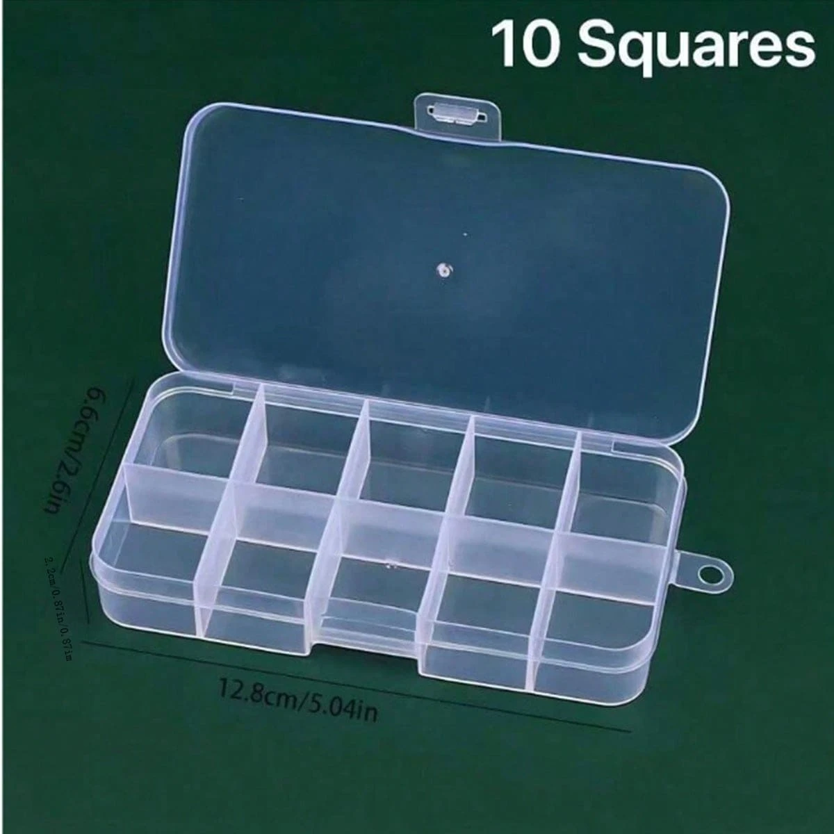 1pc Multi-Purpose Clear Plastic Storage Box With Fixed 10/28 ...