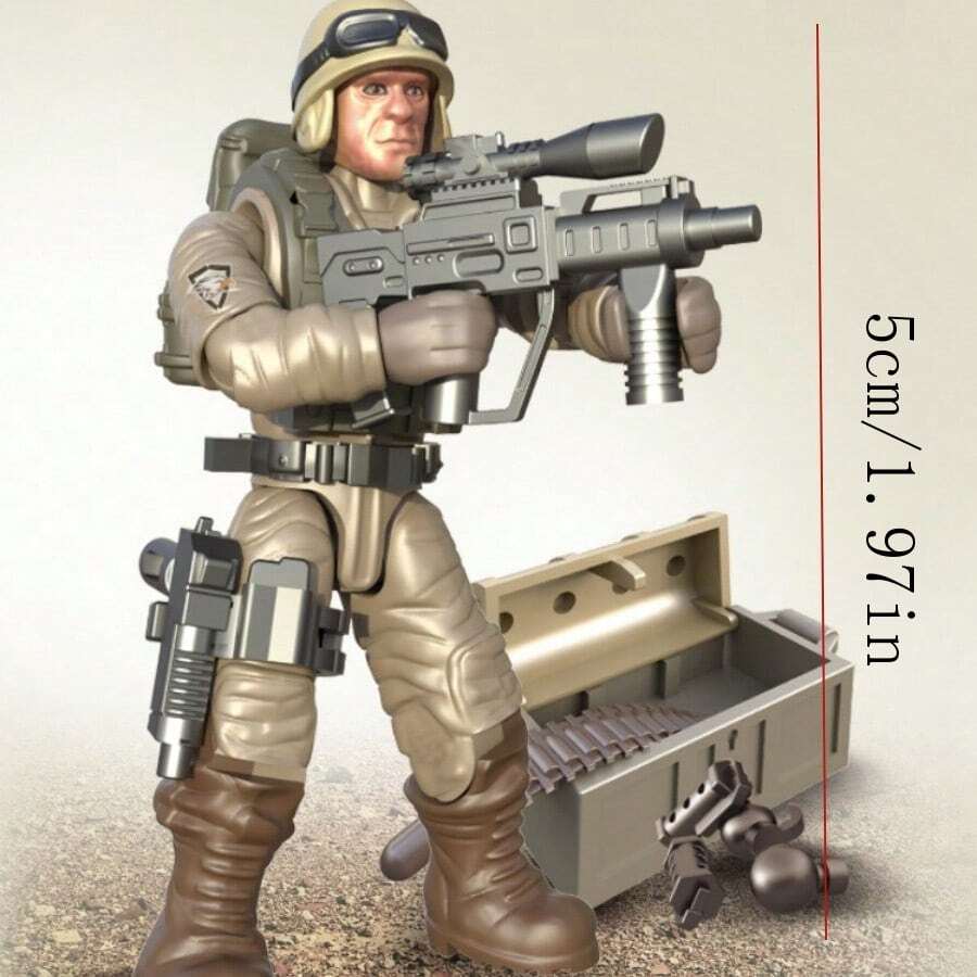 1pc Random Jointed Mini-Figure Of Special Forces, With Movable Joints ...
