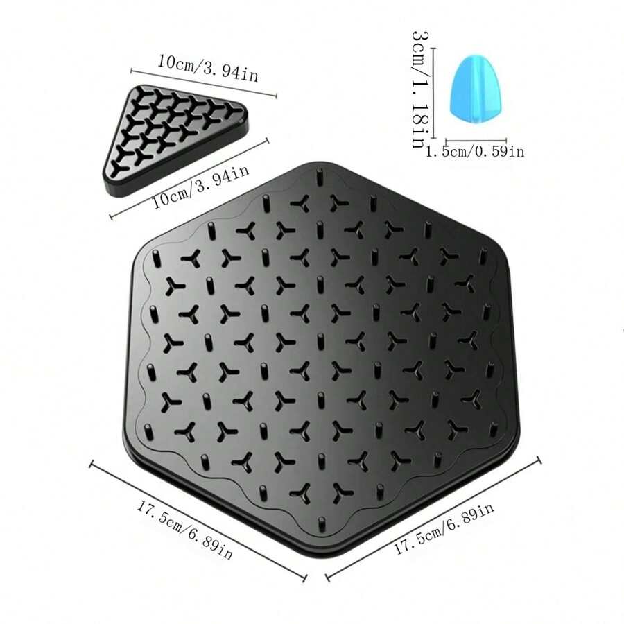 Geometric Chain Puzzle Brain Teaser Triangle Tabletop Game Elastic Band ...