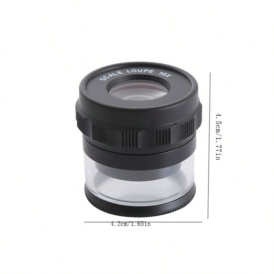 10X Scale Magnifying Glass, Cylinder Magnifier, High Magnification ...