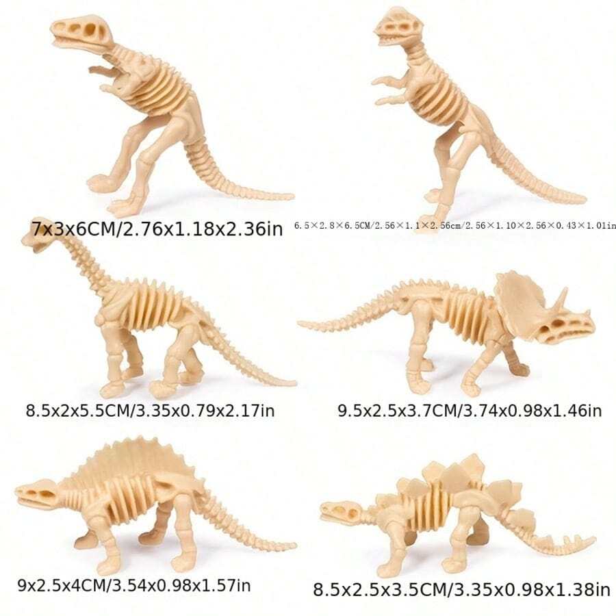 12pcs Dinosaur Skeleton Toy Dinosaur Bone Model Toy Dinosaur Skeleton ...