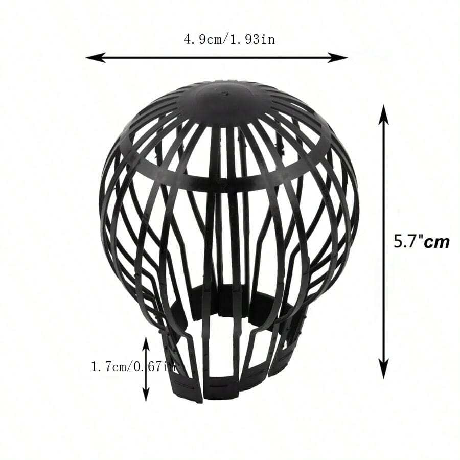 Gutter Guards Flexible Rust-Free Roof Filter Cover Anti-Blocking Round ...