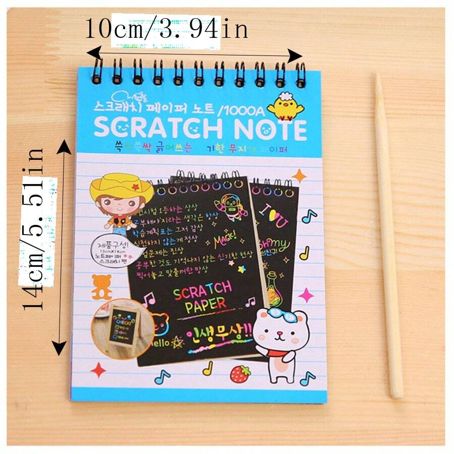 Korean Creative DIY Children's Scratching Painting Colorful Graffiti ...