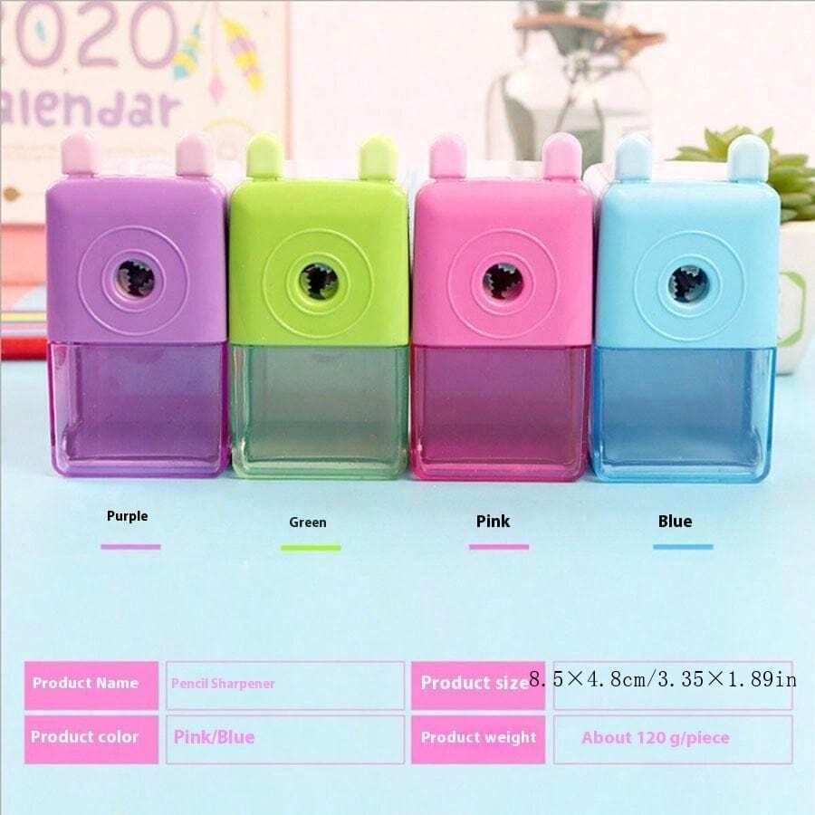 Plastic Cute Pencil Sharpeners Candy Color Standard Pencil Cutting ...