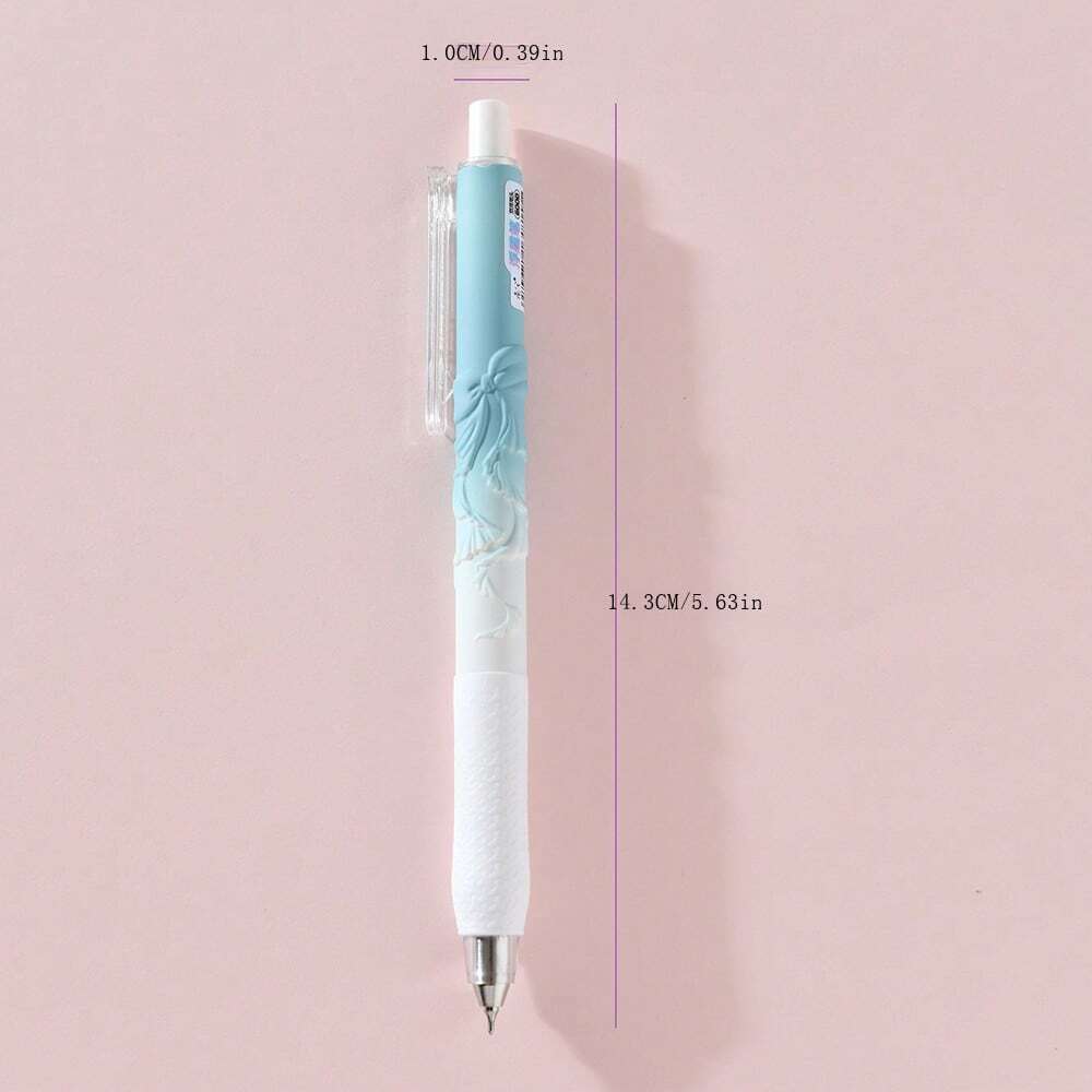 4pcs Creative 3D Embossed Neutral Pens 0.5mm Dual-Tip Weighted Low ...