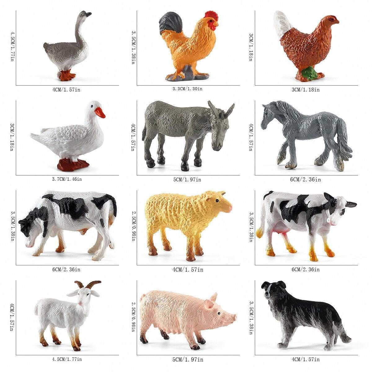Mini Realistic Wild Farm Animal Model Toy Set for Sale Australia| New ...