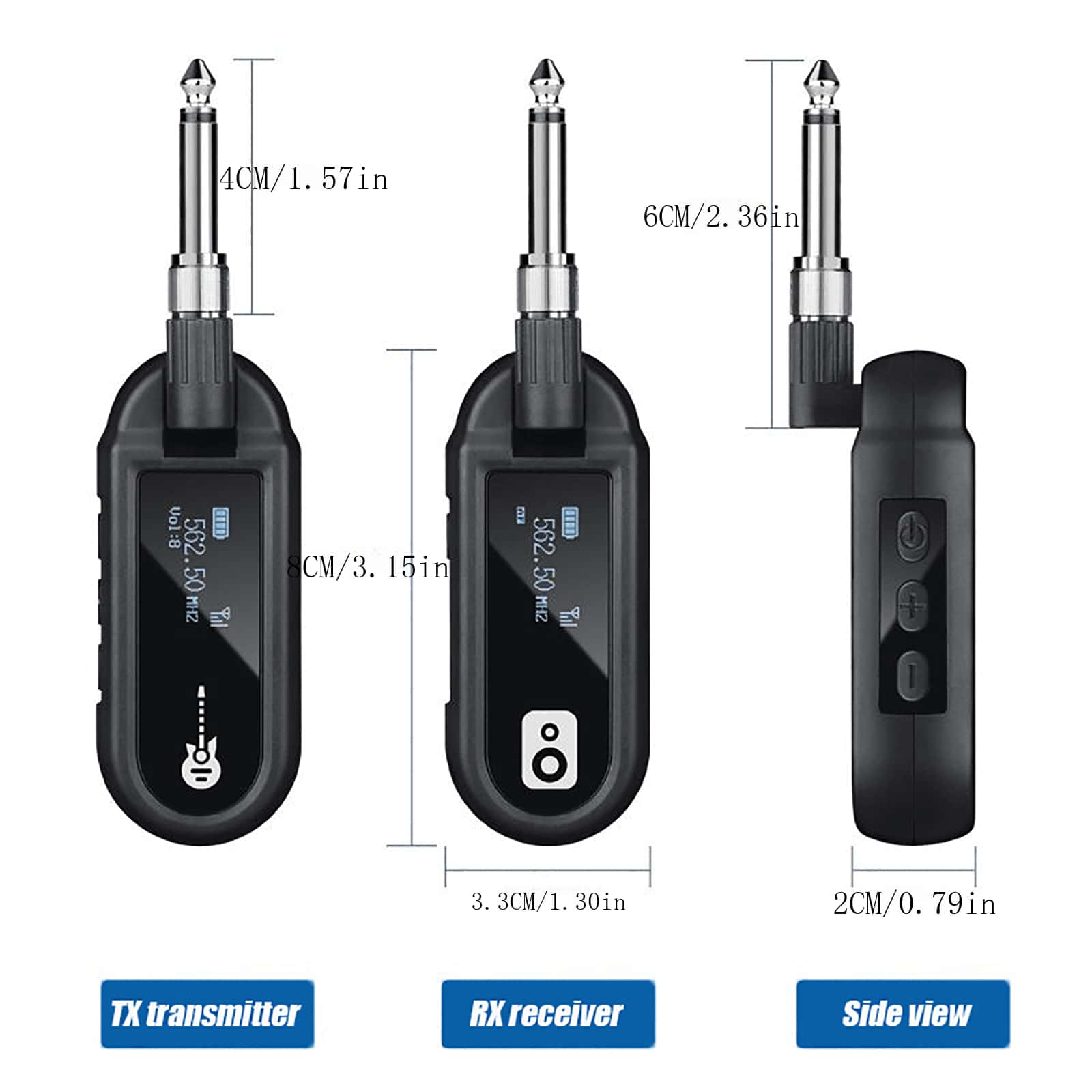 NXG Wireless Microphone Transmitter And Receiver For Electric Guitar ...