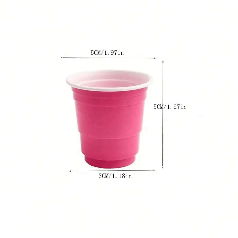 100 Pack 2 Oz Plastic Shot Cups, Shot Glasses For Bachelorette Party ...
