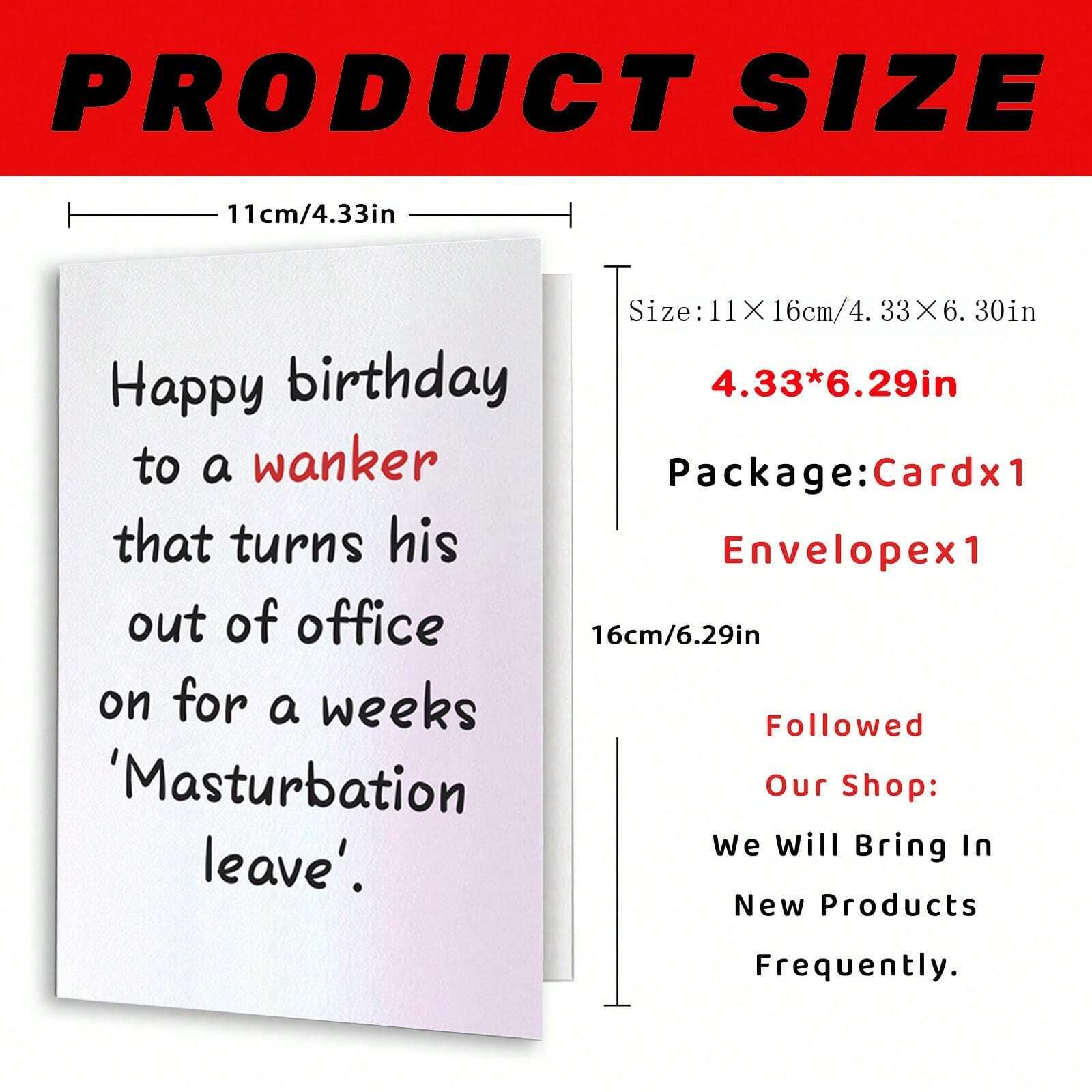 With Rude Words As The Theme, Rude Birthday Cards For Men, Women ...