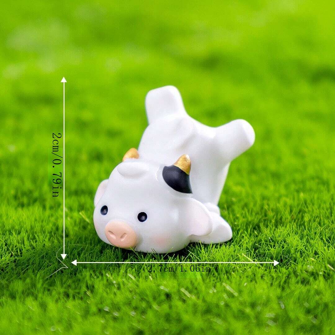 Ensemble de figurines miniatures de vache - modèles de vaches miniatures collection, plusieurs ...