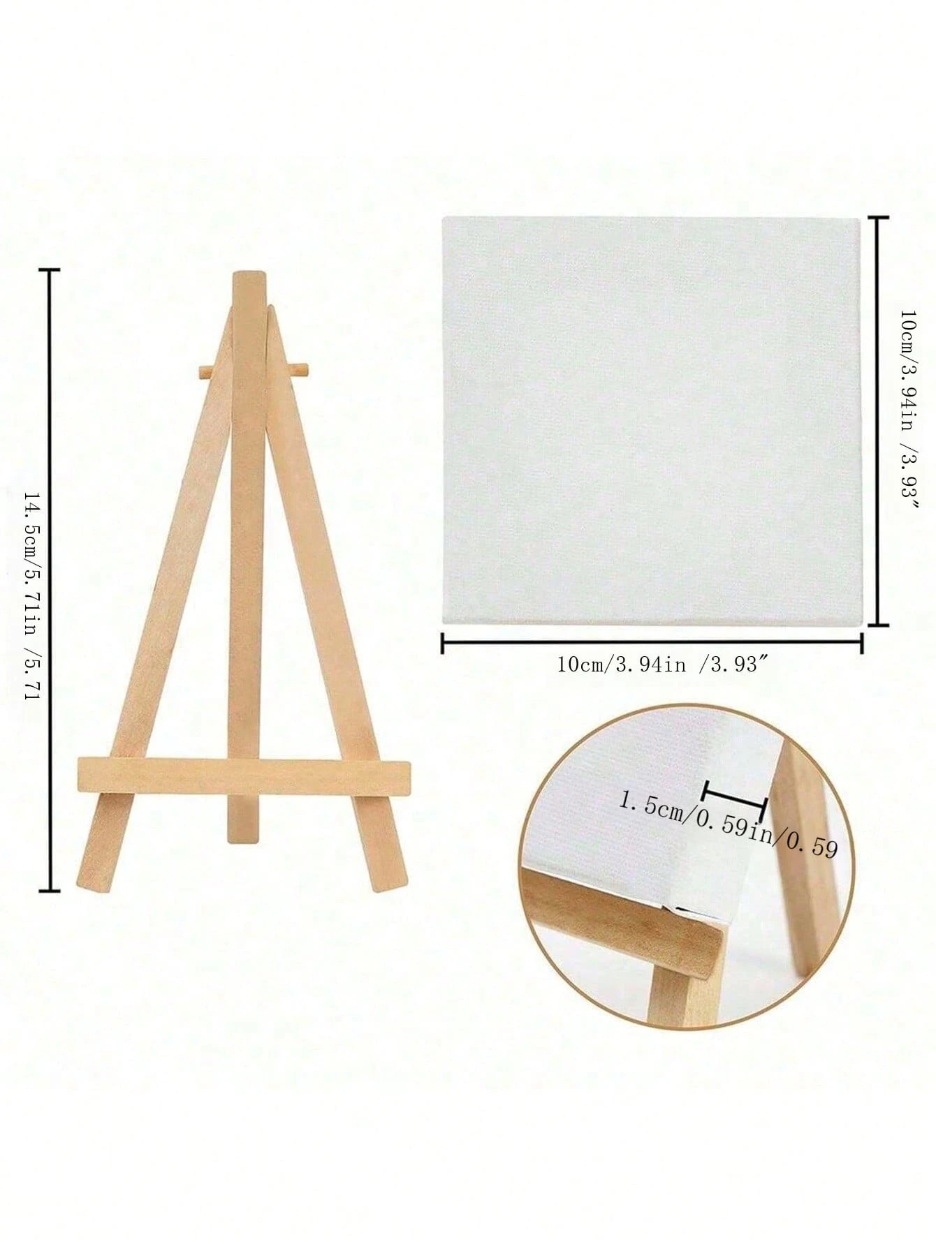 1/3 Wooden Desktop Display Stands, Featuring Simple Depictions, Small ...