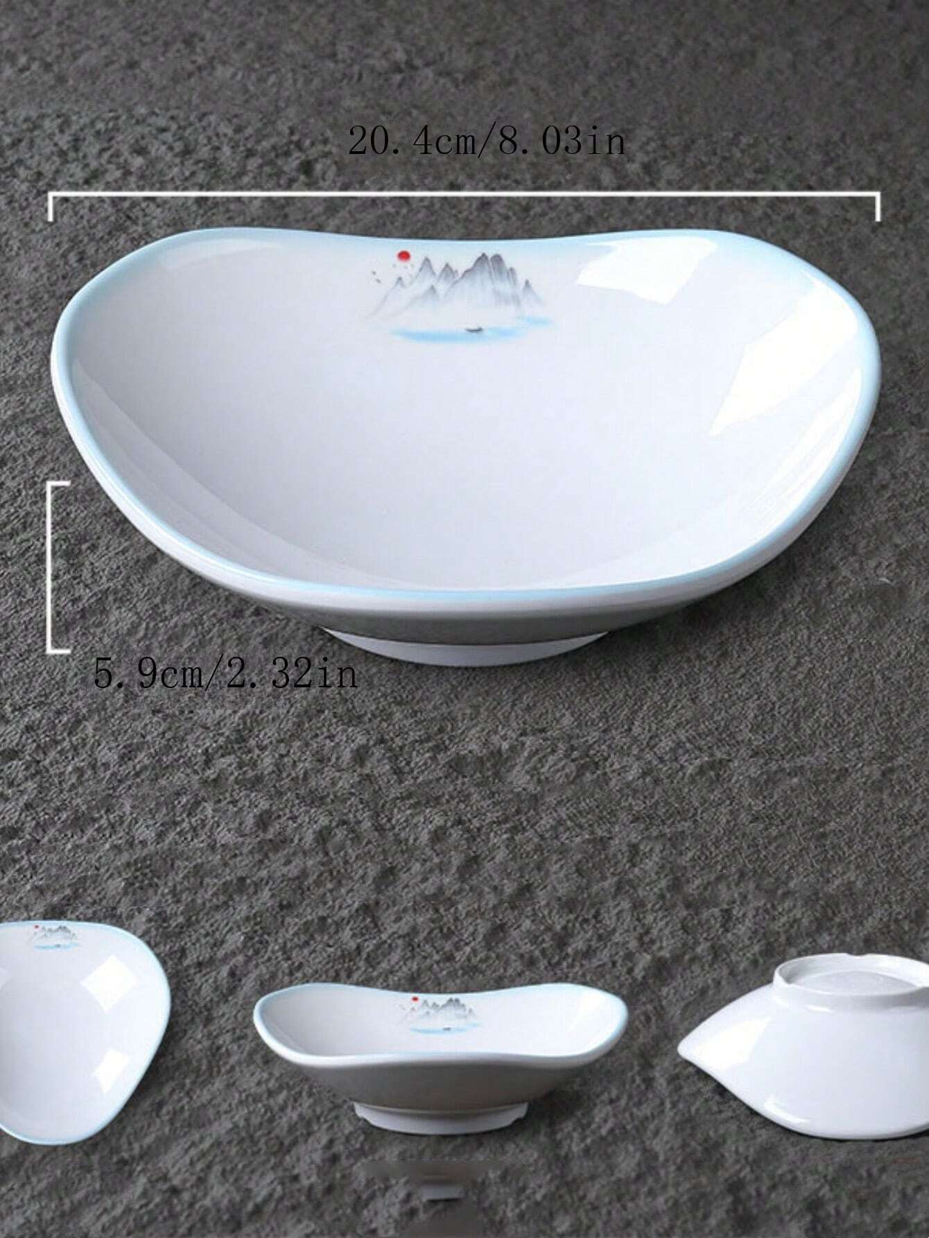 Farmhouse Fried Yellow Beef Plate Dish Plate Plastic Triangle Plate ...